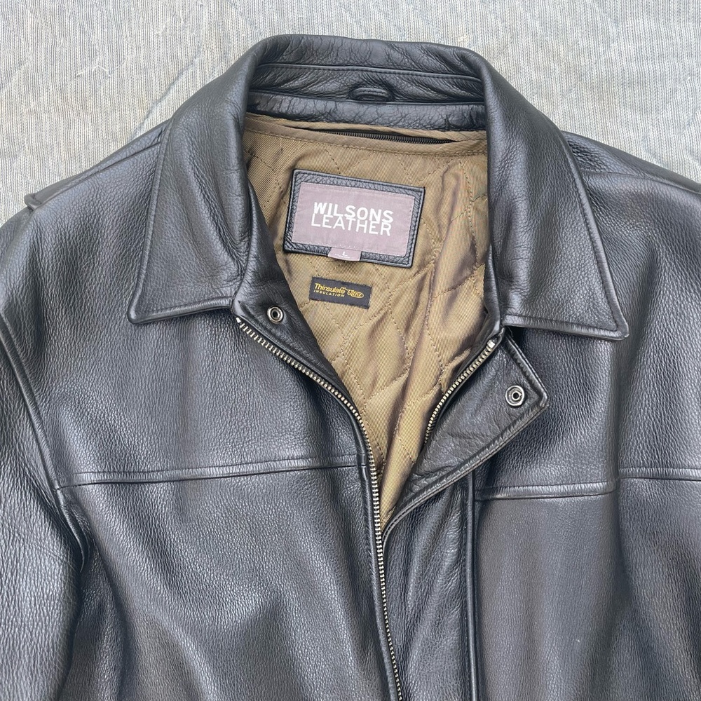 Wilsons Leather Thinsulate Black Jacket (Insulation) - Gem
